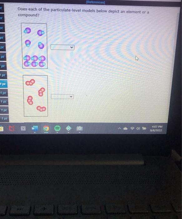 Solved Does each of the particulate-level models below | Chegg.com