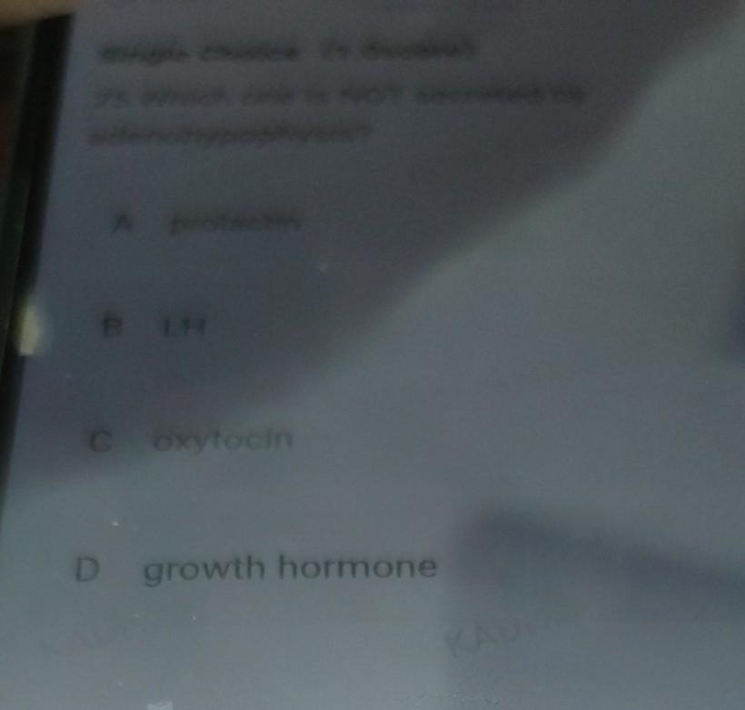 Solved growth hormone | Chegg.com