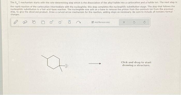 Solved The Sw1 mechanism starts with the rate-determining | Chegg.com