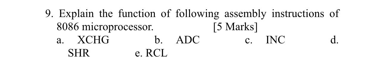 Solved Explain the function of following assembly | Chegg.com