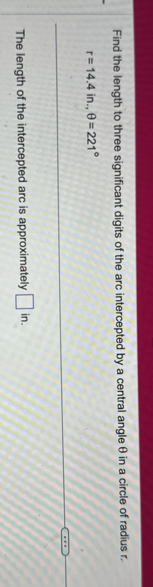 Solved Find the length to three significant digits of the | Chegg.com