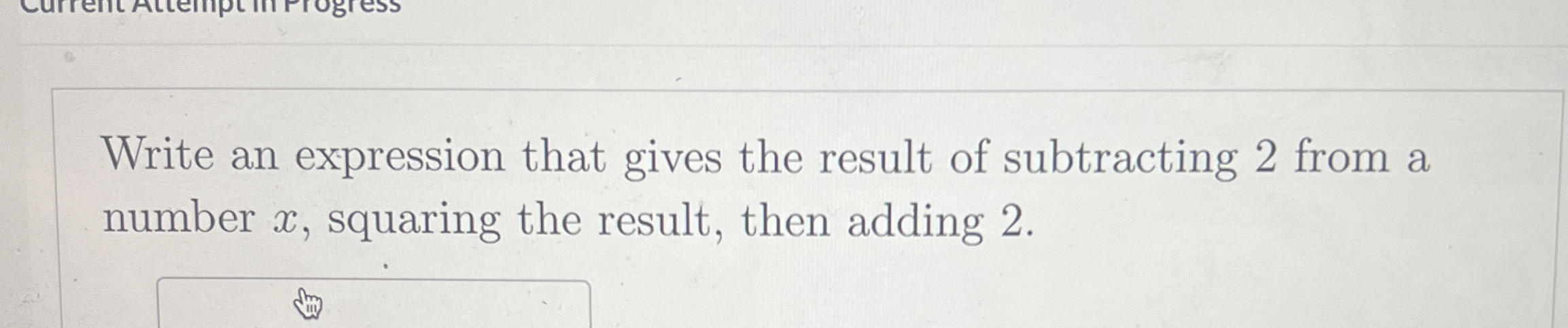 Solved Write an expression that gives the result of | Chegg.com