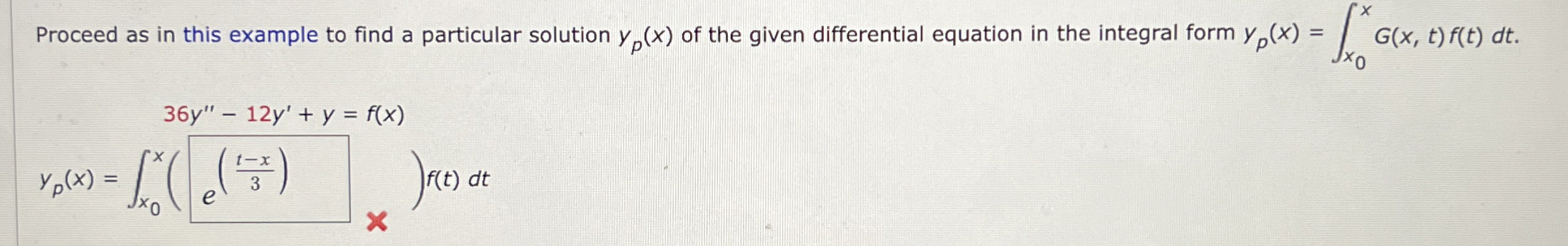 Solved Proceed as in this example to find a particular | Chegg.com