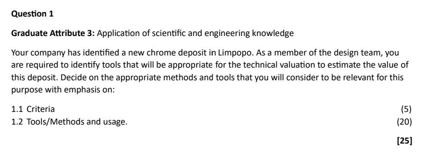 Solved Graduate Attribute 3: Application of scientific and | Chegg.com