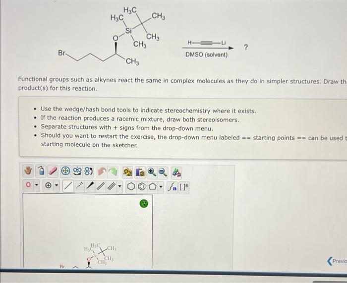 Solved Functional groups such as alkynes react the same in | Chegg.com