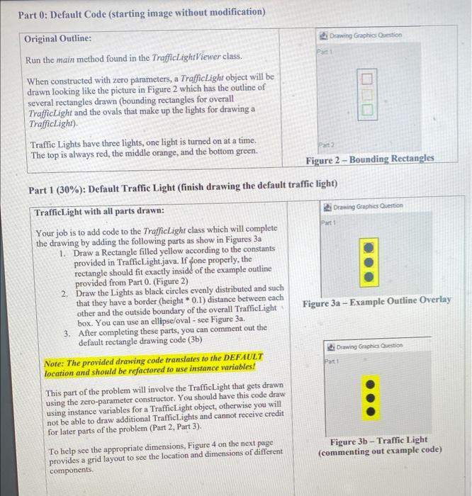 Solved Part 0: Default Code (starting image without | Chegg.com