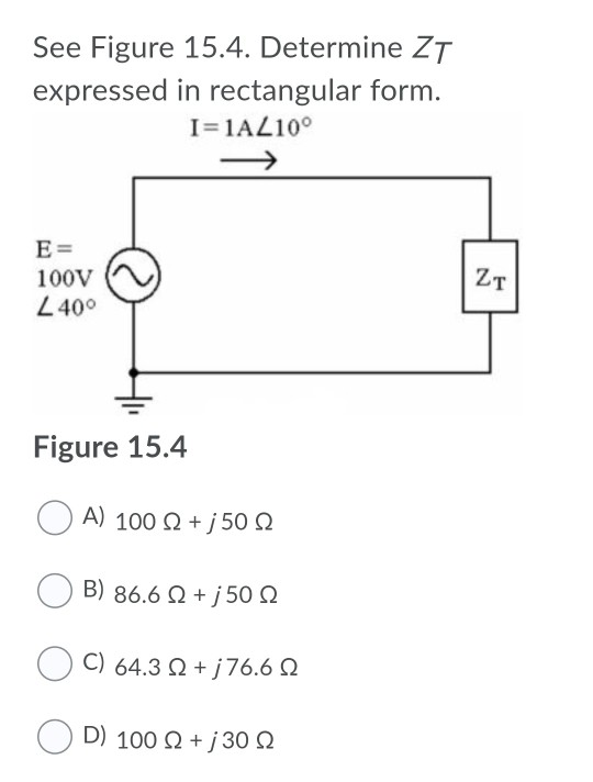 Solved See Figure 15.4. Determine ZT expressed in | Chegg.com