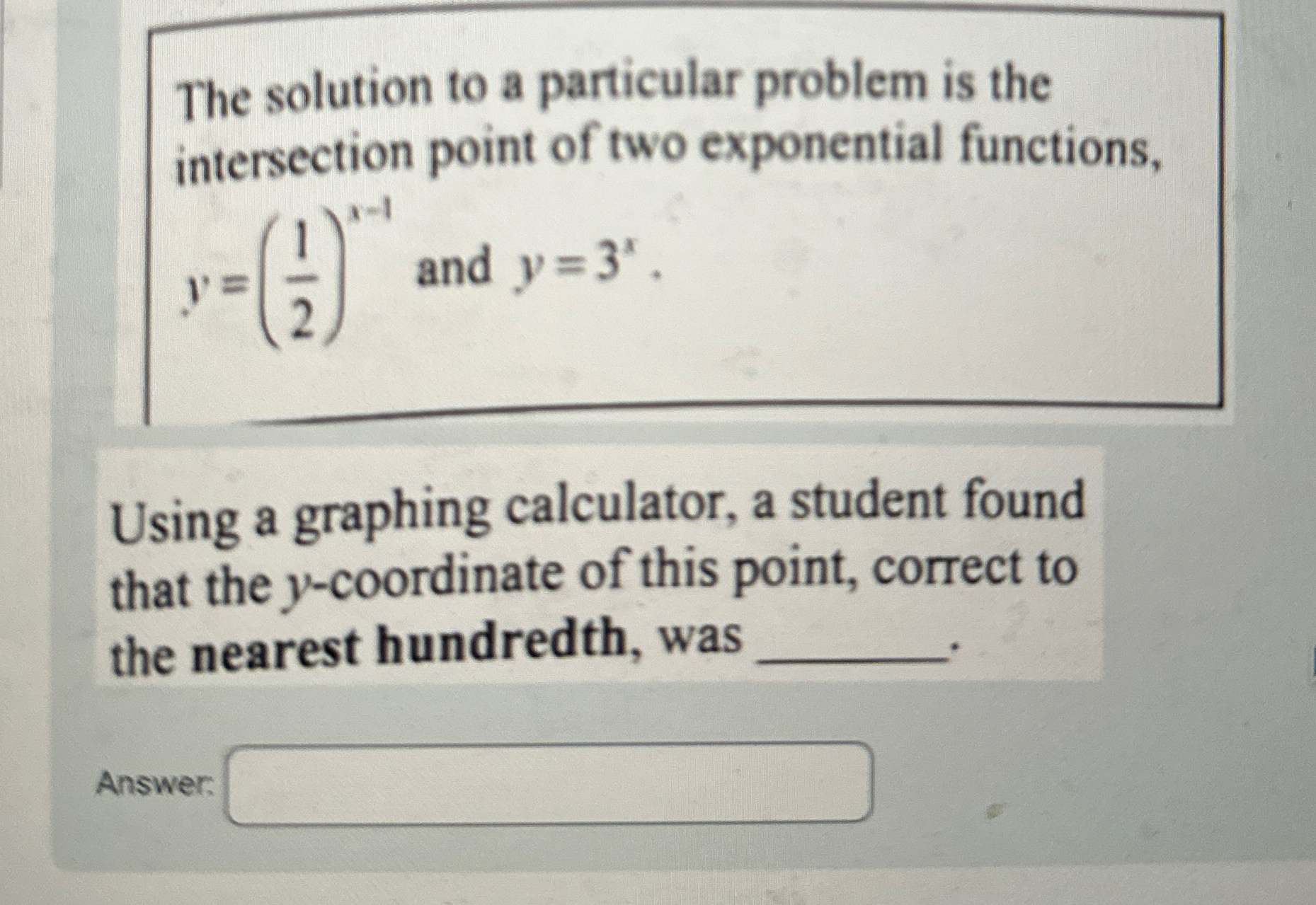 Solved The solution to a particular problem is the | Chegg.com