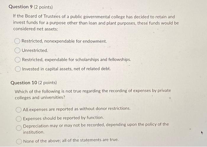 Solved Assets designated for use in cancer research by the | Chegg.com