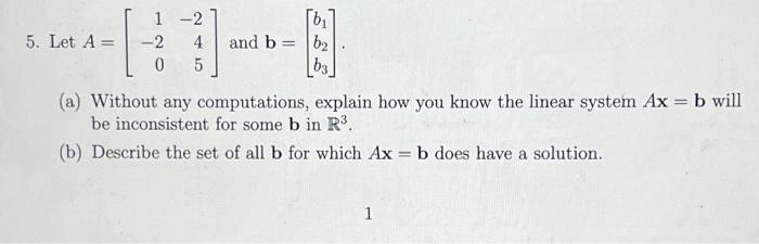 Solved Refer to thr matrix:(a) Without any computations, | Chegg.com