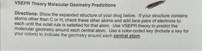 Solved VSEPR Theory Molecular Geometry Predictions | Chegg.com