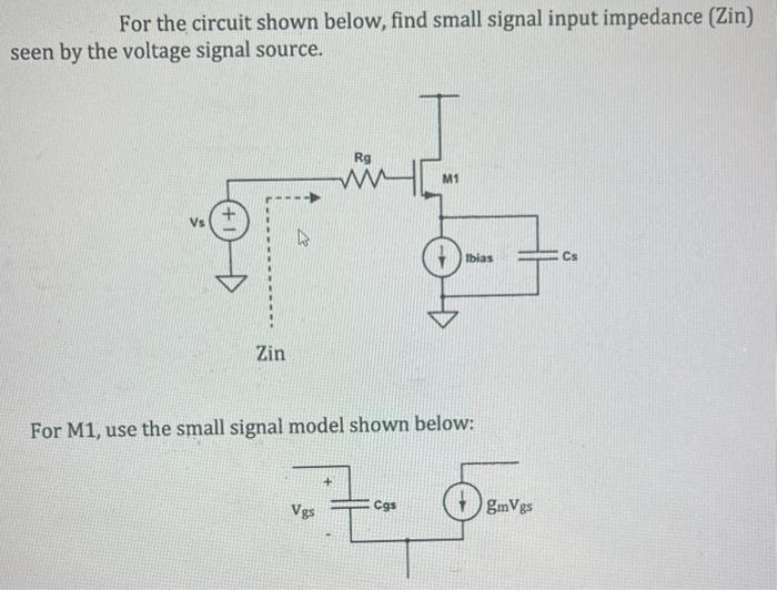 Solved Ideally, MOSFET input impedance is infinite. But in | Chegg.com