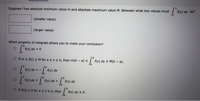 Solved Suppose f has absolute minimum value m and absolute | Chegg.com