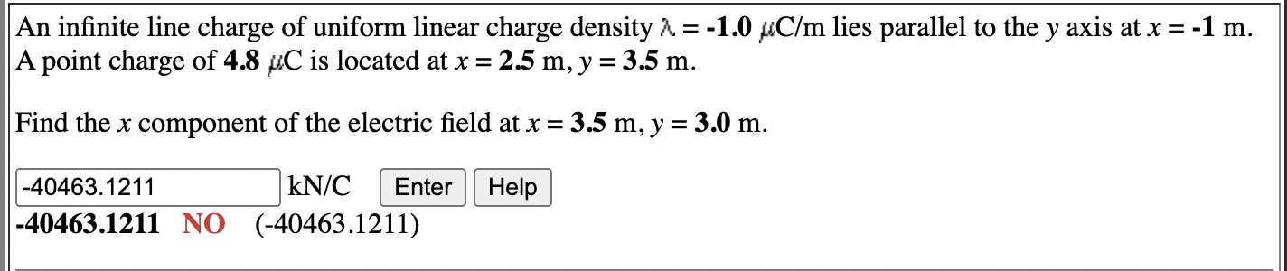 Solved An infinite line charge of uniform linear charge | Chegg.com