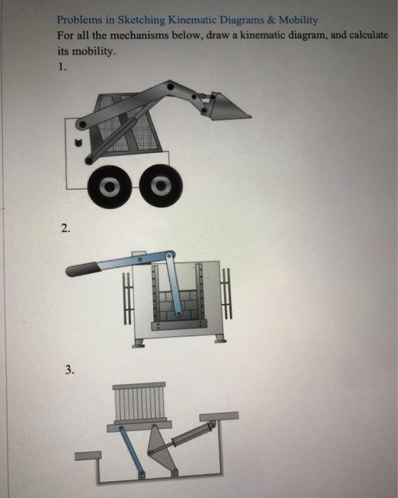 Solved Problems in Sketching Kinematic Diagrams & Mobility | Chegg.com