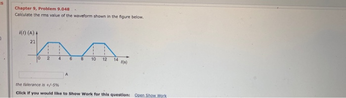 Solved Chapter 9, Problem 9.048. Calculate the rms value of | Chegg.com