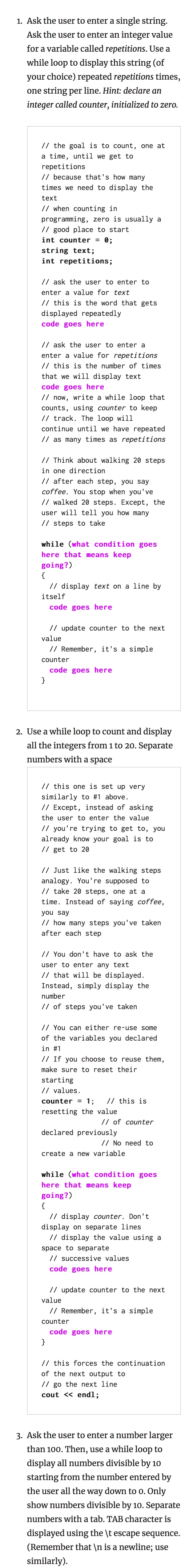 Solved In C++ ﻿Write all your code for the following steps | Chegg.com