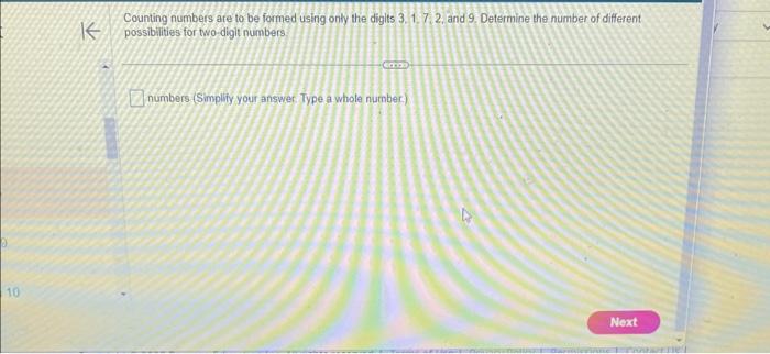 Solved Counting numbers are to be formed using only the | Chegg.com