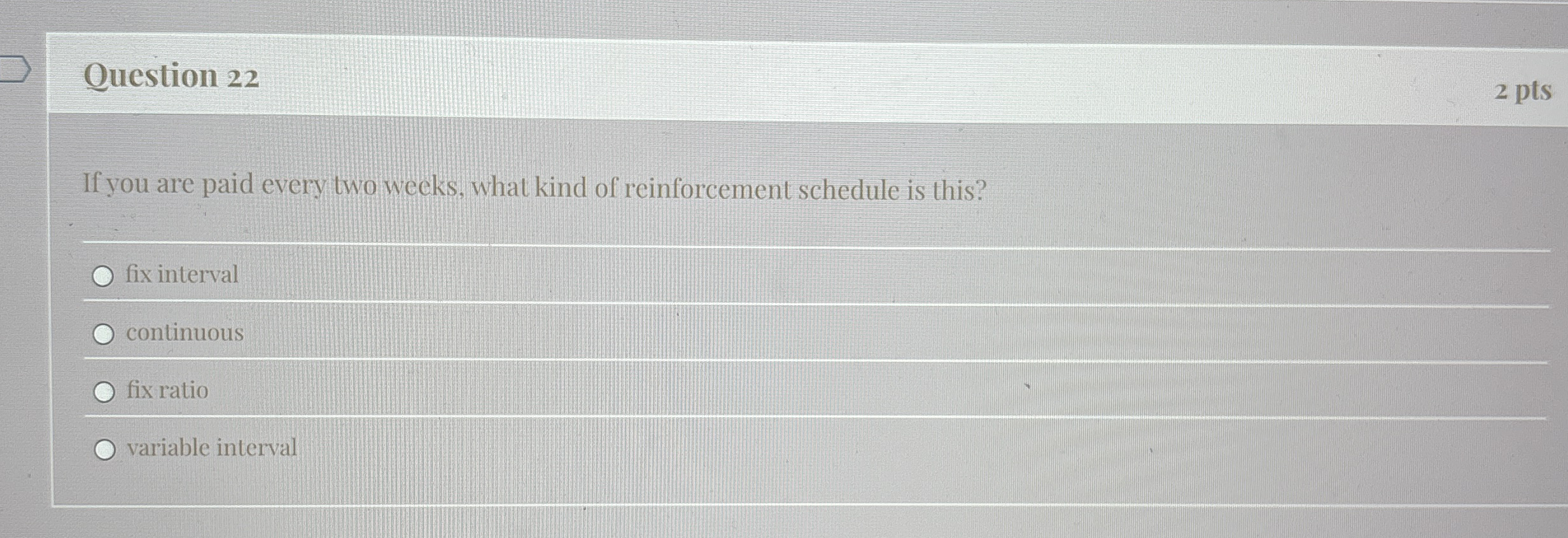 Solved Question 222 ﻿ptsIf you are paid every two weeks, | Chegg.com