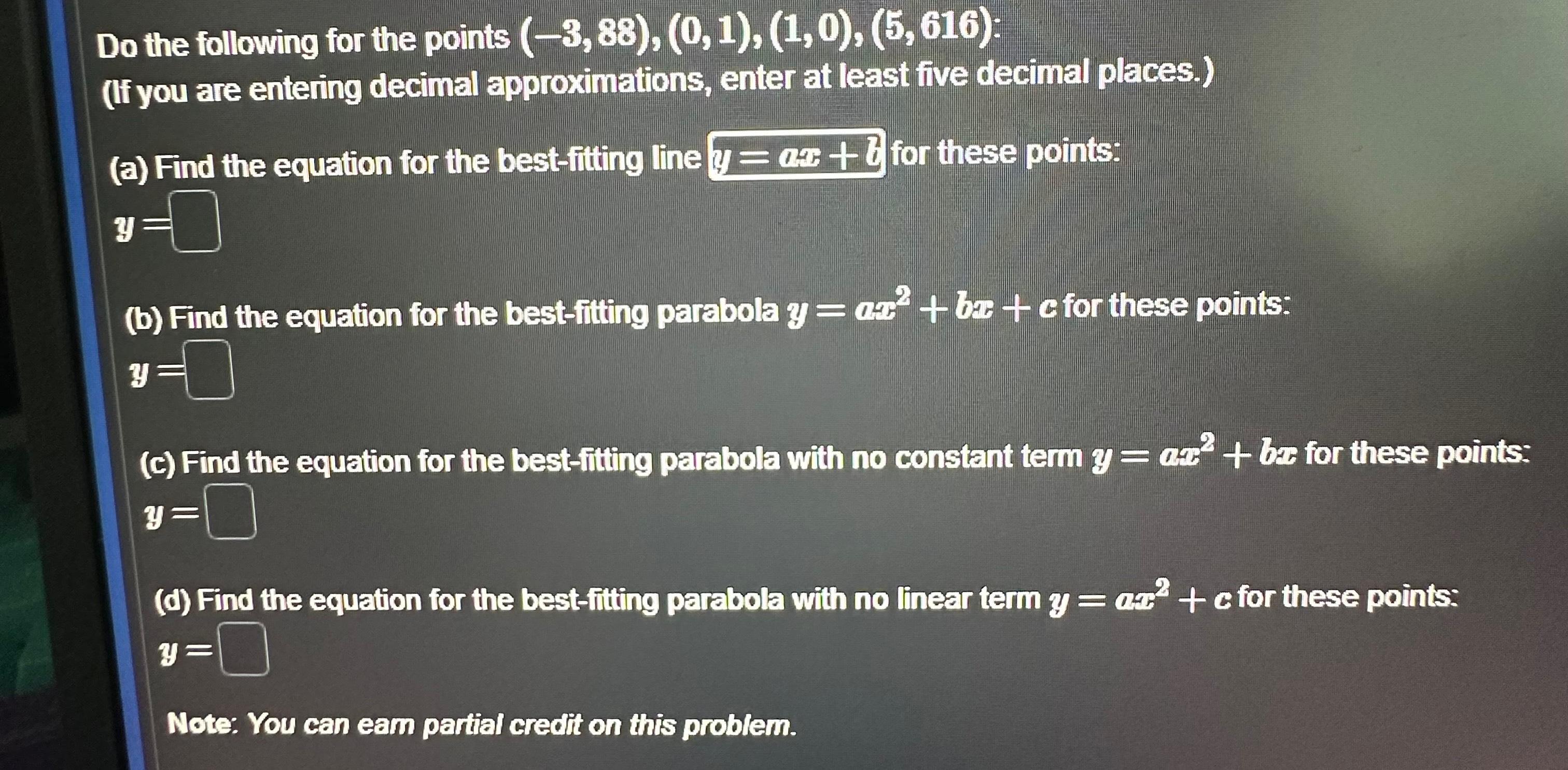 Solved Do the following for the points | Chegg.com