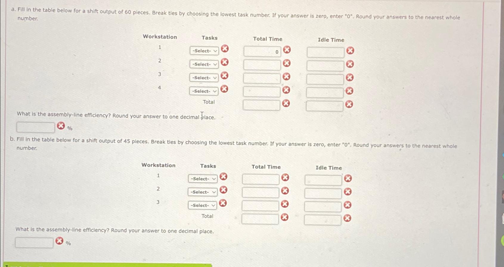 Solved the longest processing time. Compute the line | Chegg.com
