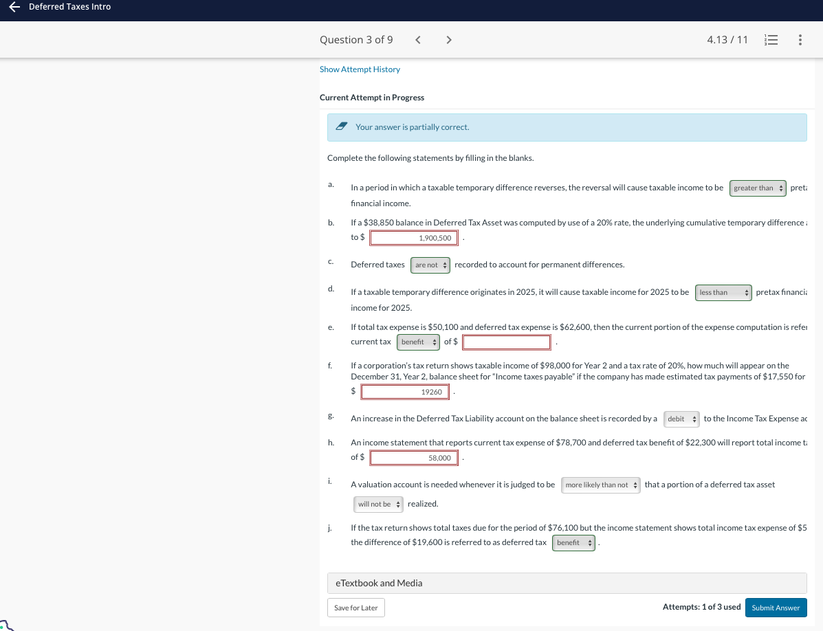 Complete the following statements by filling in the | Chegg.com