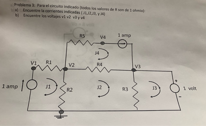 Solved a) Find the indicated currents (J1,J2,J3,J4)b)find | Chegg.com