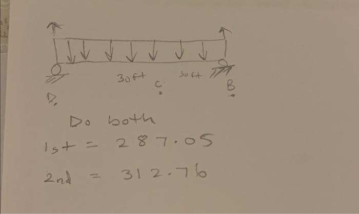 1st=287.05 2nd =312.76 | Chegg.com