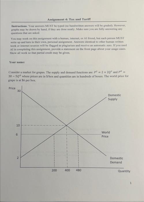Solved Instruetions: Your answers MUST be typed (no | Chegg.com