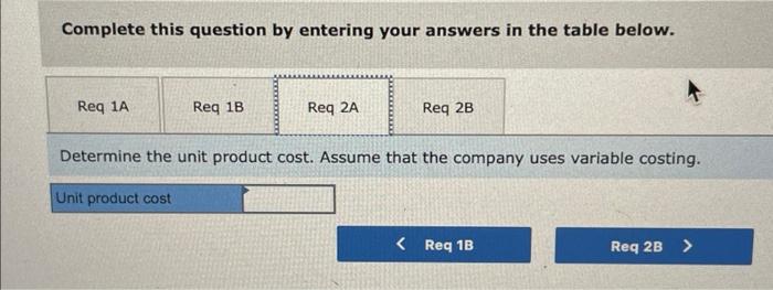 Solved Problem 7.20 (Algo) Variable and Absorption Costing | Chegg.com