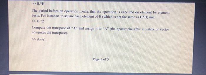 Solved Part 2 Manipulating rows and columns of matrices: In | Chegg.com