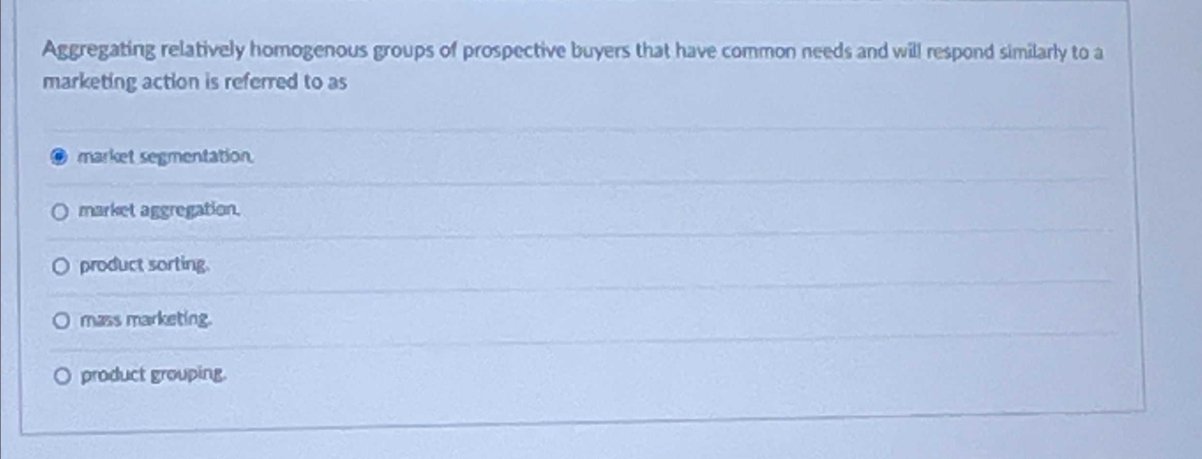 Solved Aggregating relatively homogenous groups of | Chegg.com