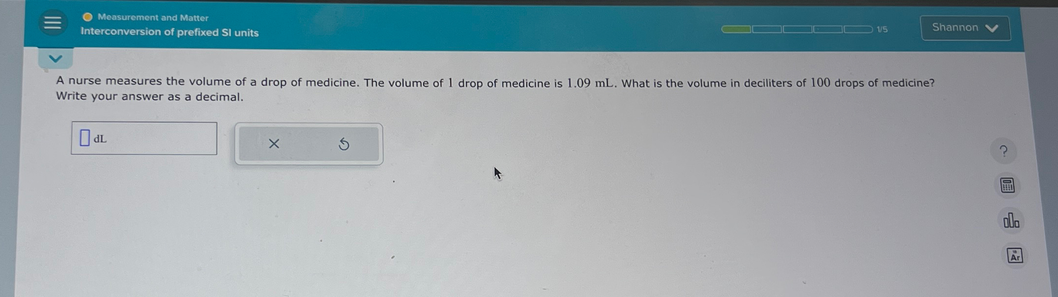 Solved Measurement and MatterInterconversion of prefixed SI | Chegg.com