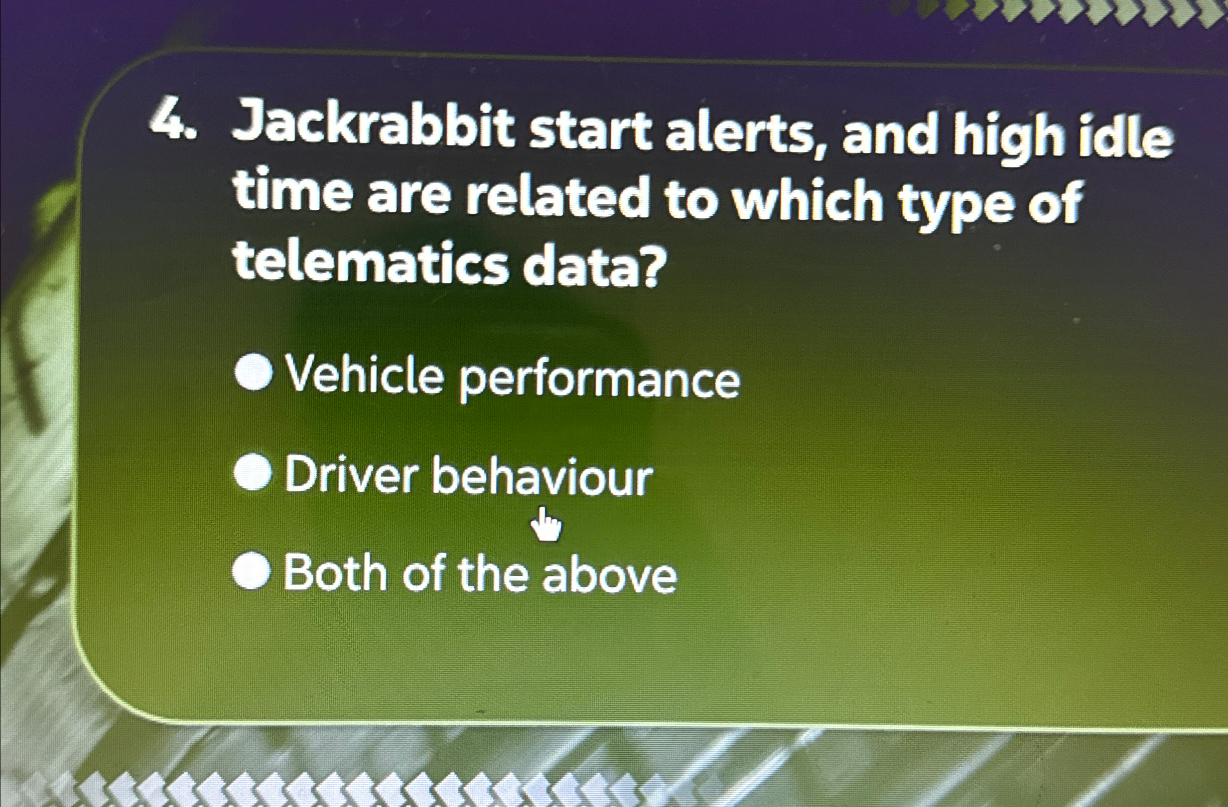 Solved Jackrabbit start alerts, and high idle time are | Chegg.com