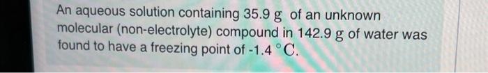 Solved calculate the molar mass of the unknown compund. (use | Chegg.com