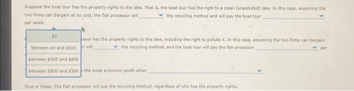 Solved Suppose that the fish processor could use s different | Chegg.com Solved Suppose that the fish processor could use s different | Chegg.com