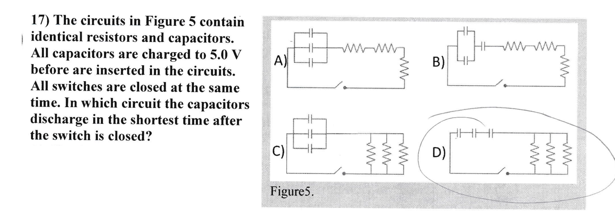 Solved The circuits in Figure 5 ﻿contain identical resistors | Chegg.com