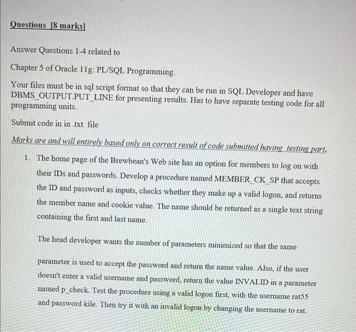 Solved Assignment 3 Cursors Procedures And Functions Due
