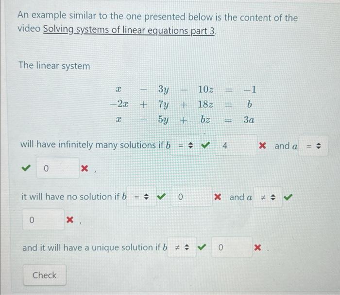 Solved An example similar to the one presented below is the | Chegg.com