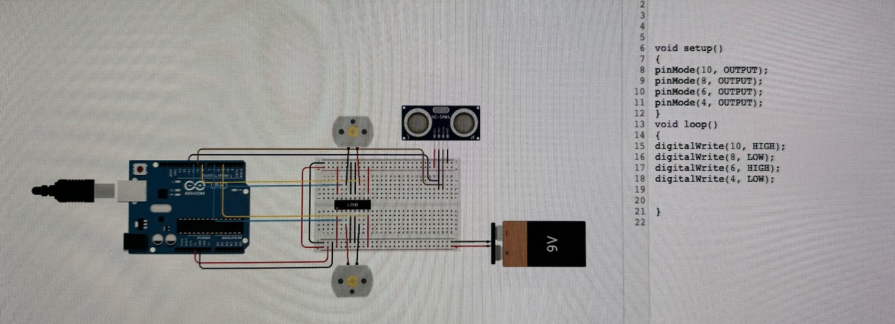 Solved I need the arduino code so that the top motor turns | Chegg.com