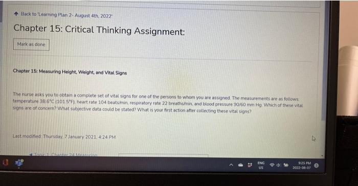 Solved Chapter 15: Critical Thinking Assignment: Chapter 15: | Chegg.com