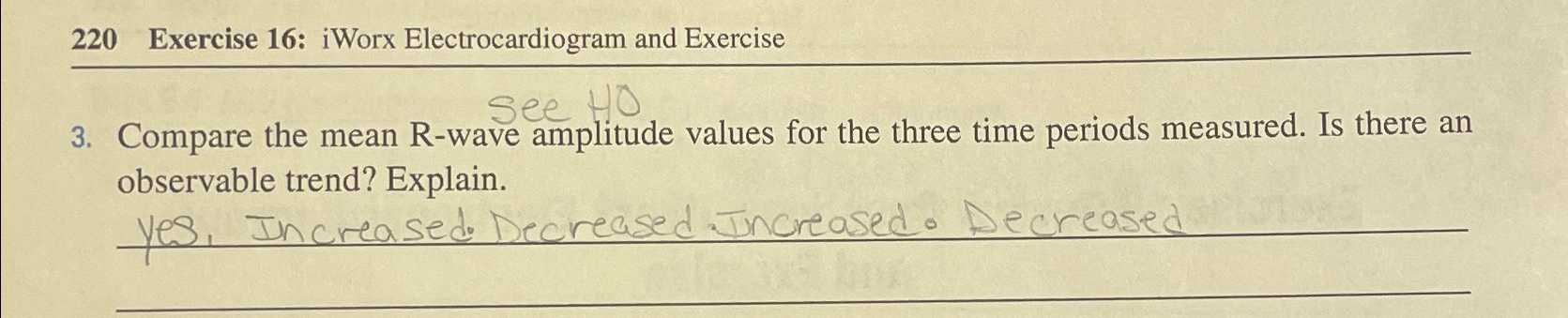 Solved 220 ﻿Exercise 16: iWorx Electrocardiogram and | Chegg.com