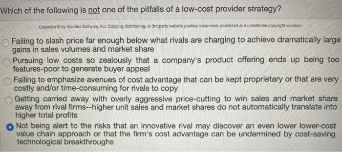 Solved Which of the following is not one of the pitfalls of | Chegg.com