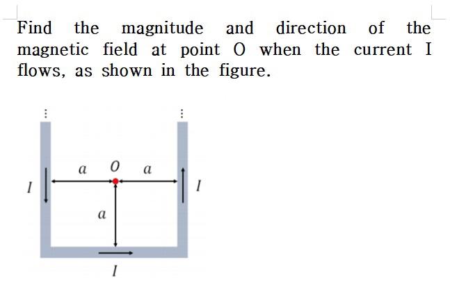 Solved Find the magnitude and direction of the magnetic | Chegg.com