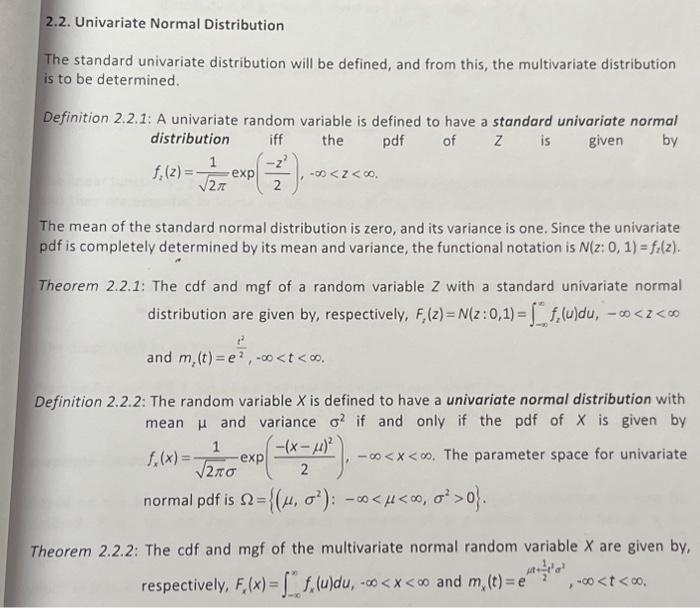 Solved clearly Prove theorem 2.2.1 and theorem 2.2.2 with | Chegg.com