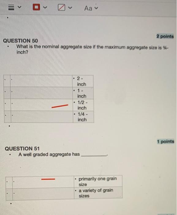 Solved Aa v 2 points QUESTION 50 What is the nominal | Chegg.com