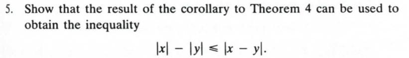Solved 5. Show that the result of the corollary to Theorem 4 | Chegg.com