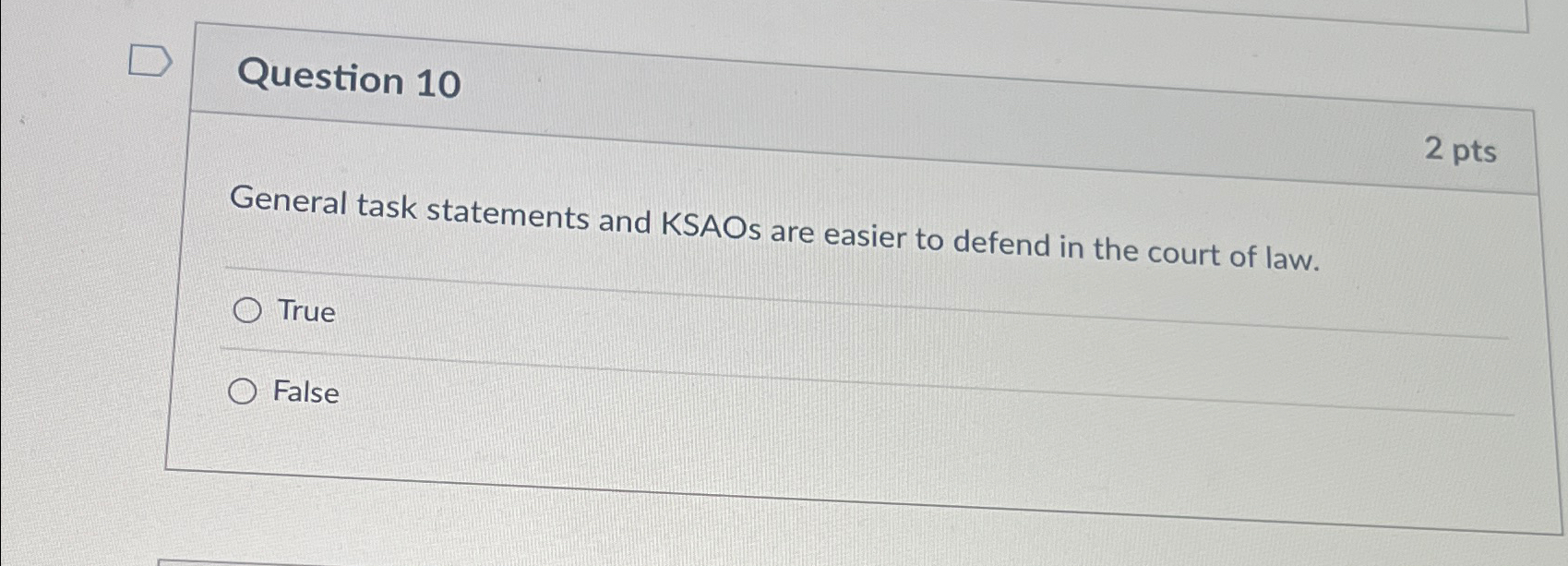 Solved Question 102 ﻿ptsGeneral task statements and KSAOs | Chegg.com