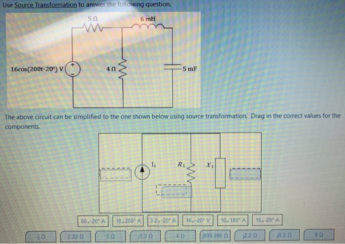 Solved Use Source Transformation to answer the following | Chegg.com