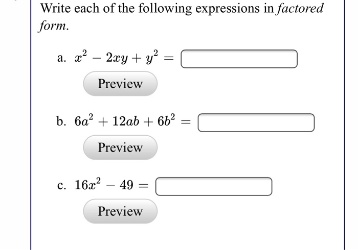 Solved Rewrite each of the following expressions in expanded | Chegg.com